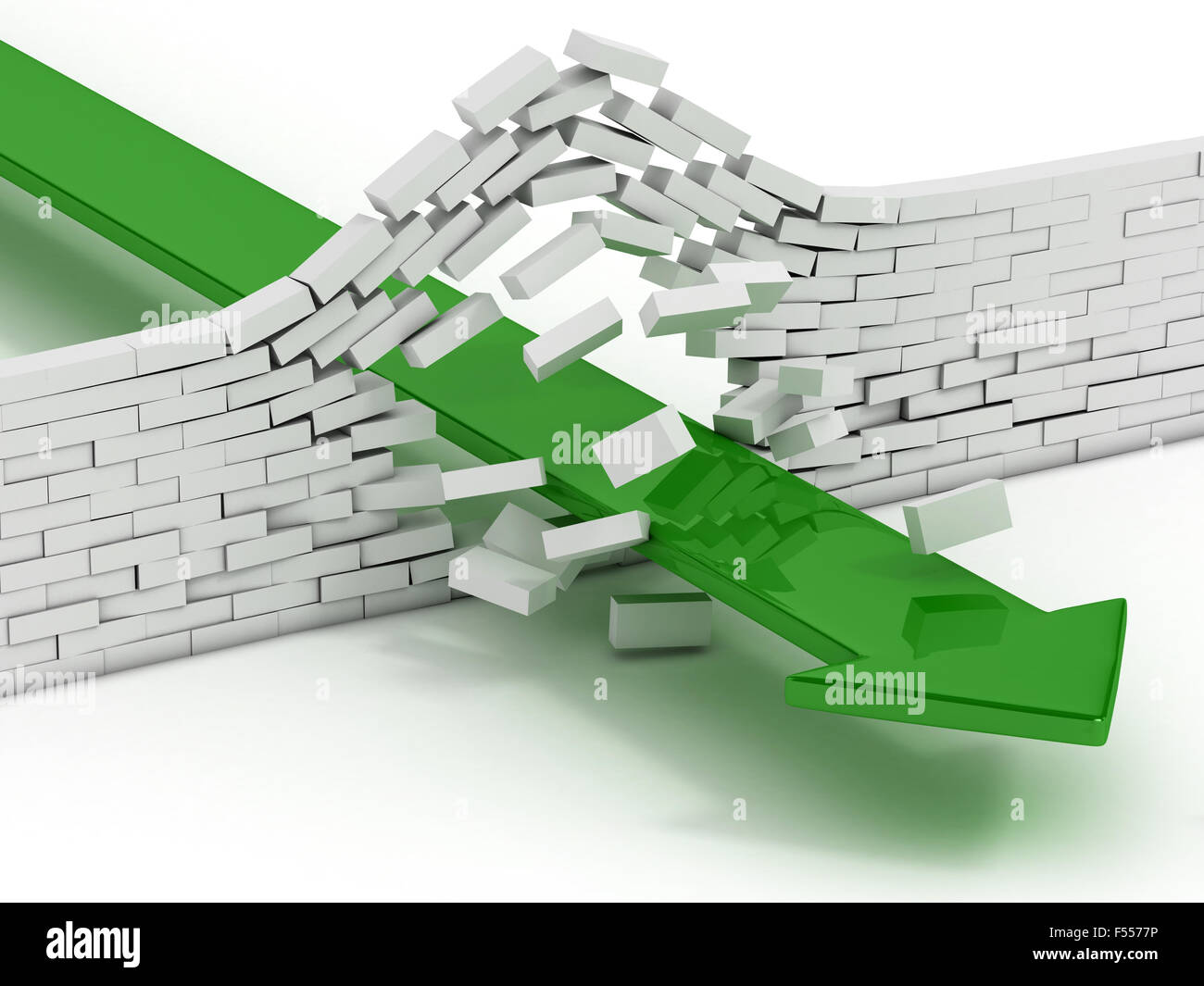 Breaking Through Brick Wall Clipart