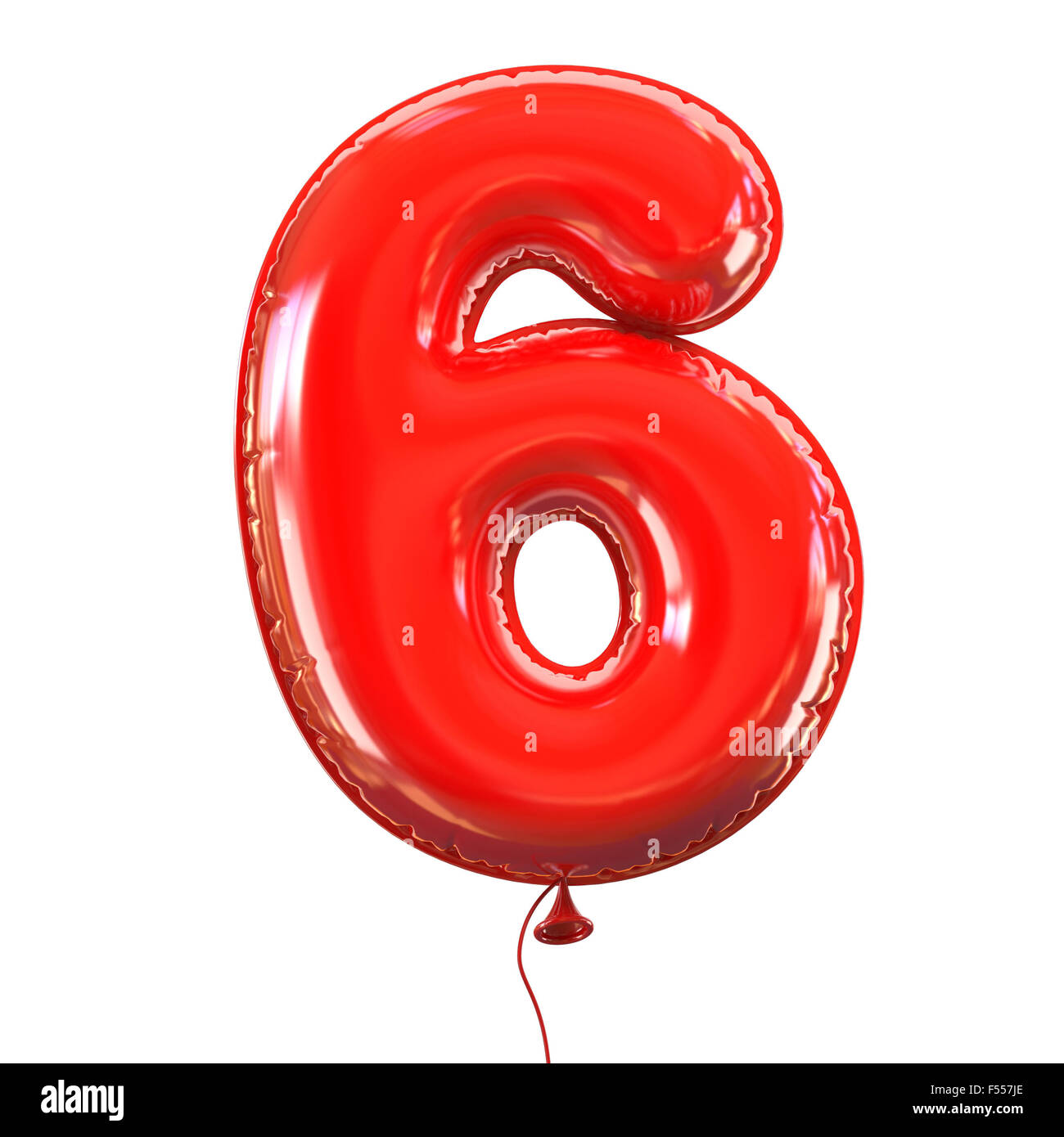 6 number balloon hi-res stock photography and images - Alamy