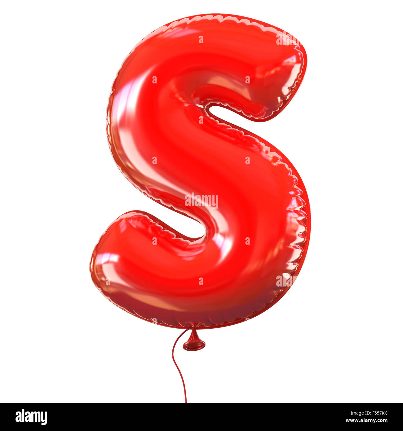 letter S balloon font 3d illustration Stock Photo - Alamy