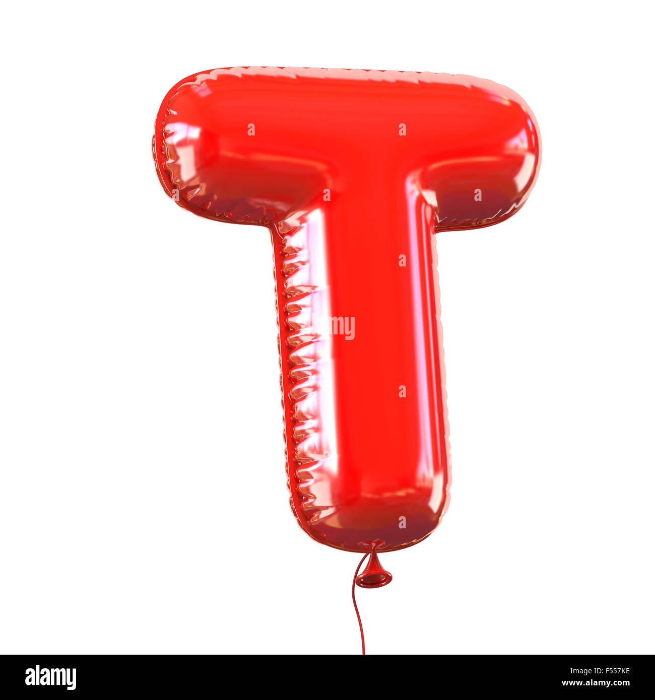 letter T balloon font 3d illustration Stock Photo - Alamy