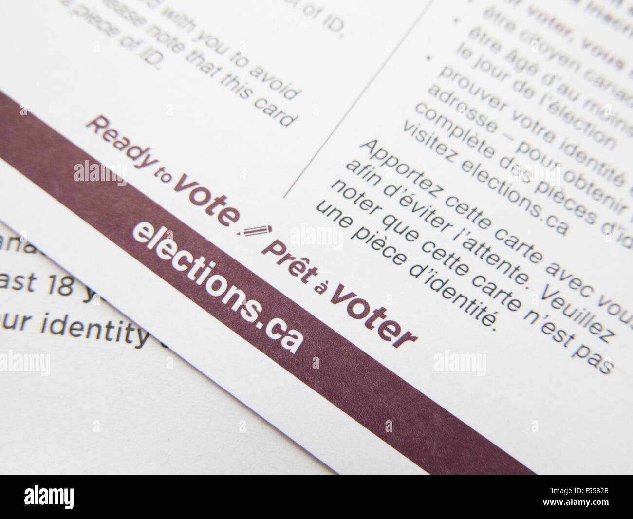 Close up federal elections ballot Stock Photo - Alamy