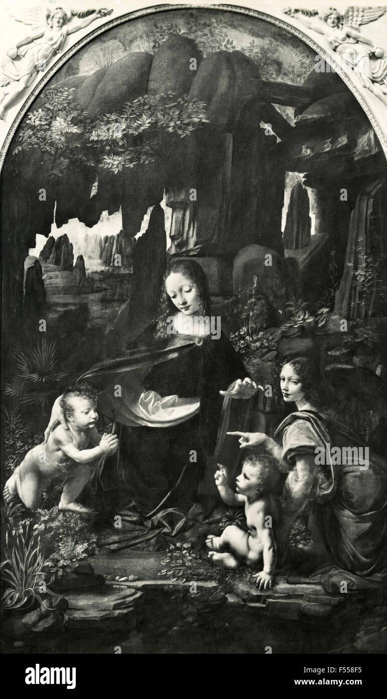 Virgin of the rocks leonardo hi-res stock photography and images - Alamy