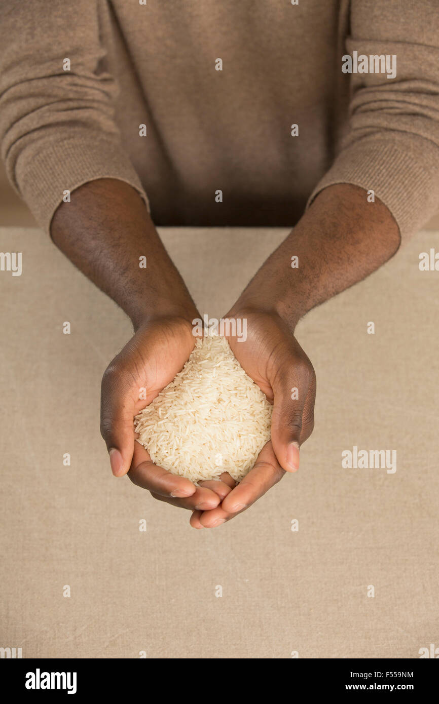 Cupped hands african hi-res stock photography and images - Alamy