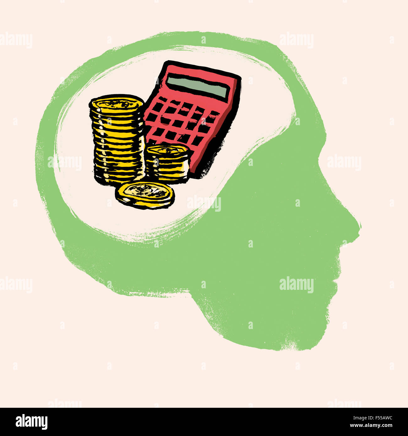 Mathematics in human brain hi-res stock photography and images - Alamy