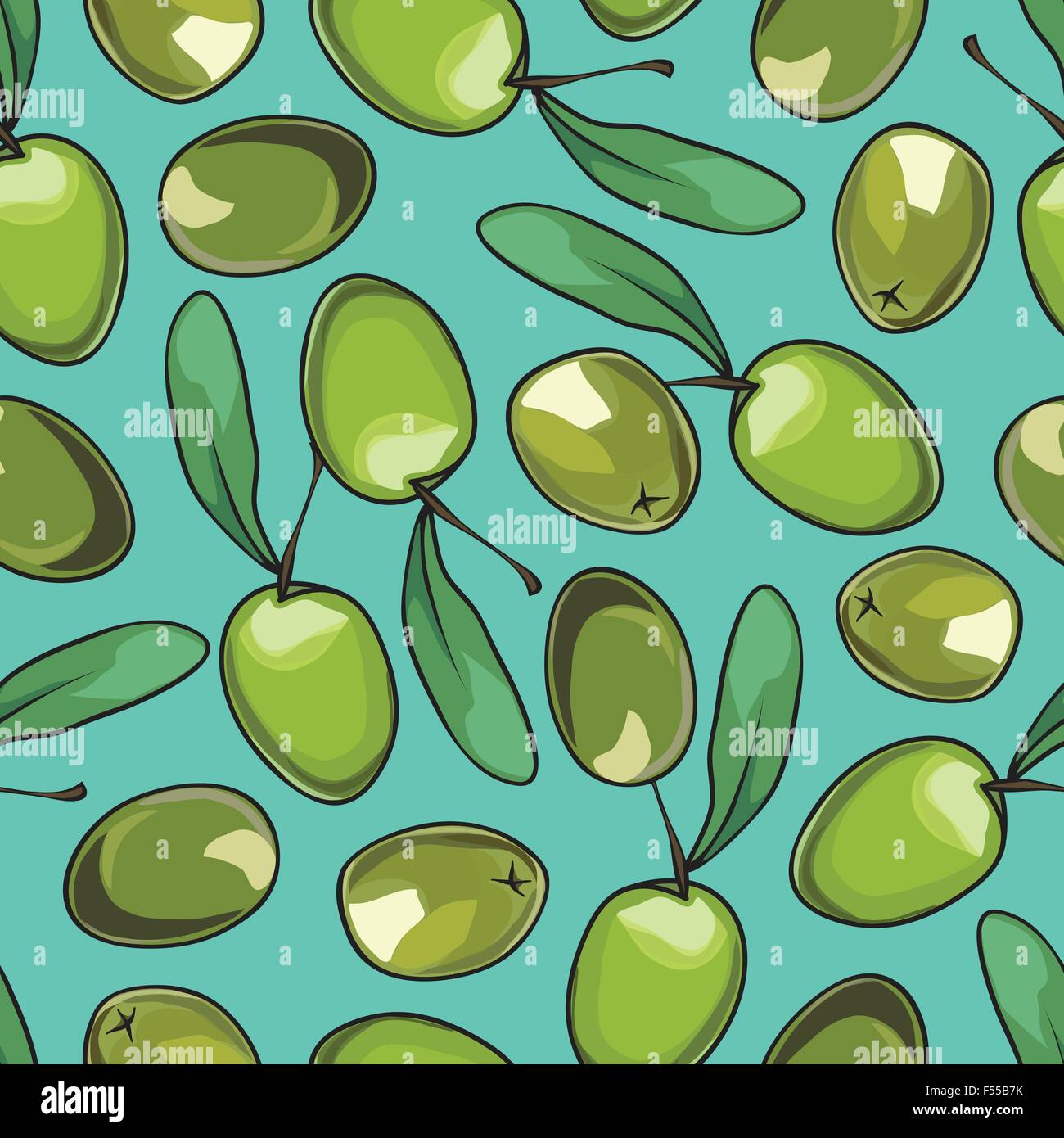 Seamless background with olives Stock Vector Image & Art - Alamy