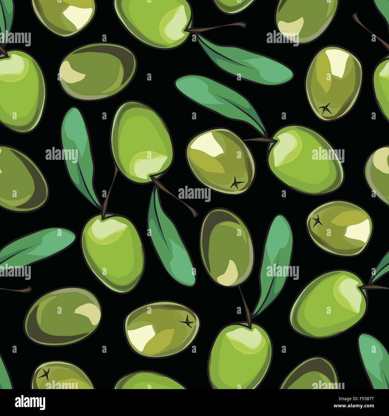 Seamless background with olives Stock Vector Image & Art - Alamy
