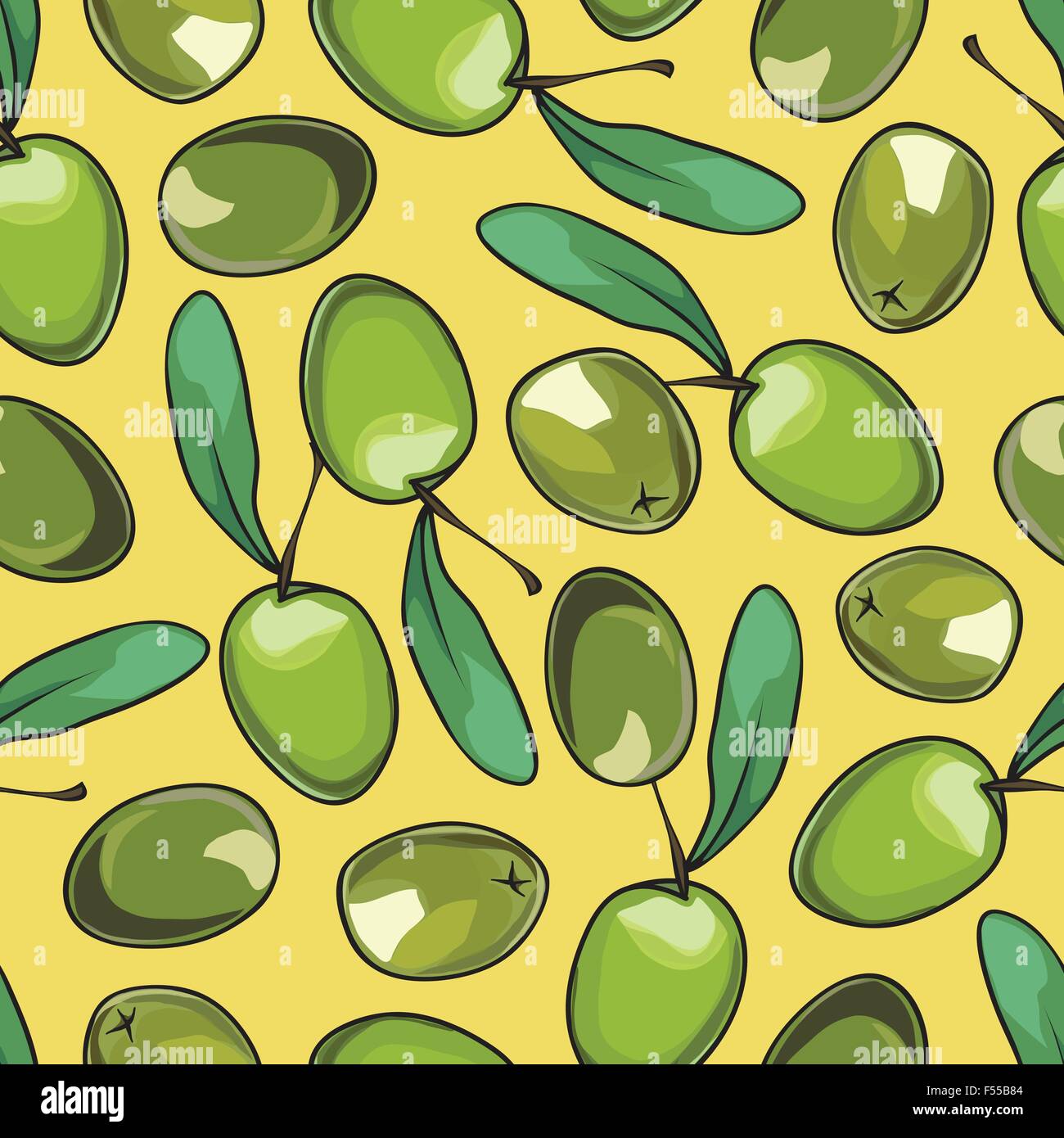 Seamless background with olives Stock Vector Image & Art - Alamy