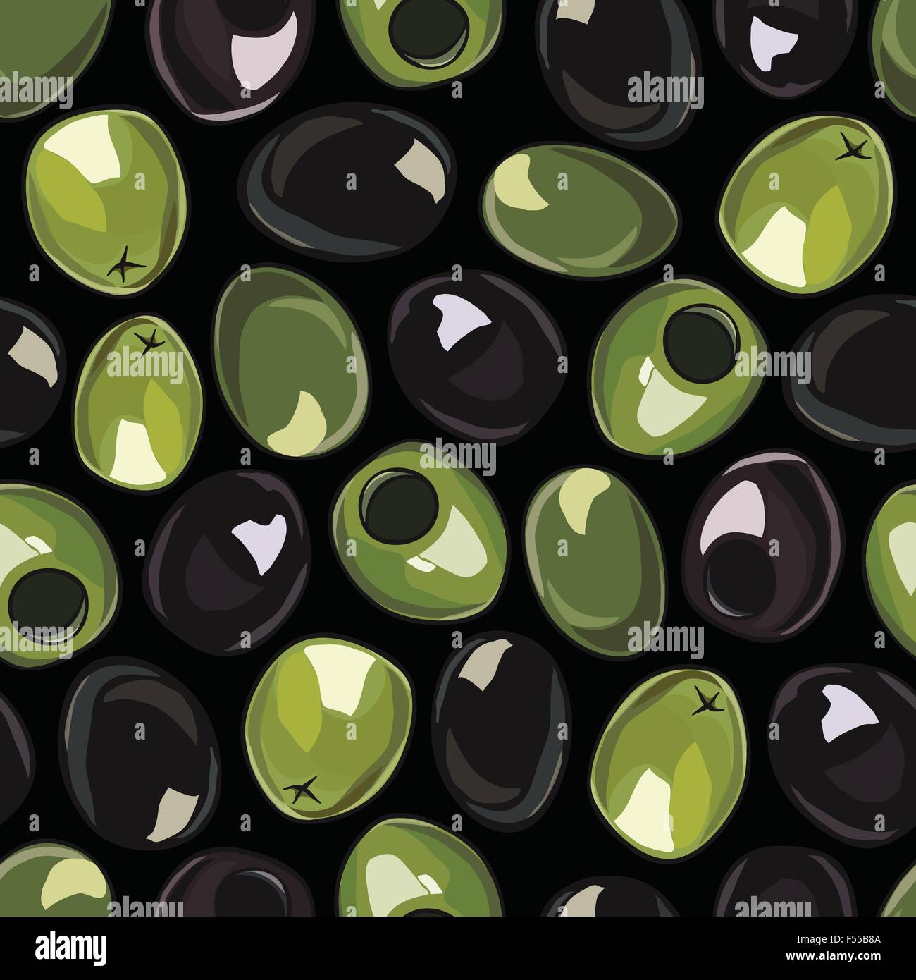 Seamless background with olives Stock Vector Image & Art - Alamy