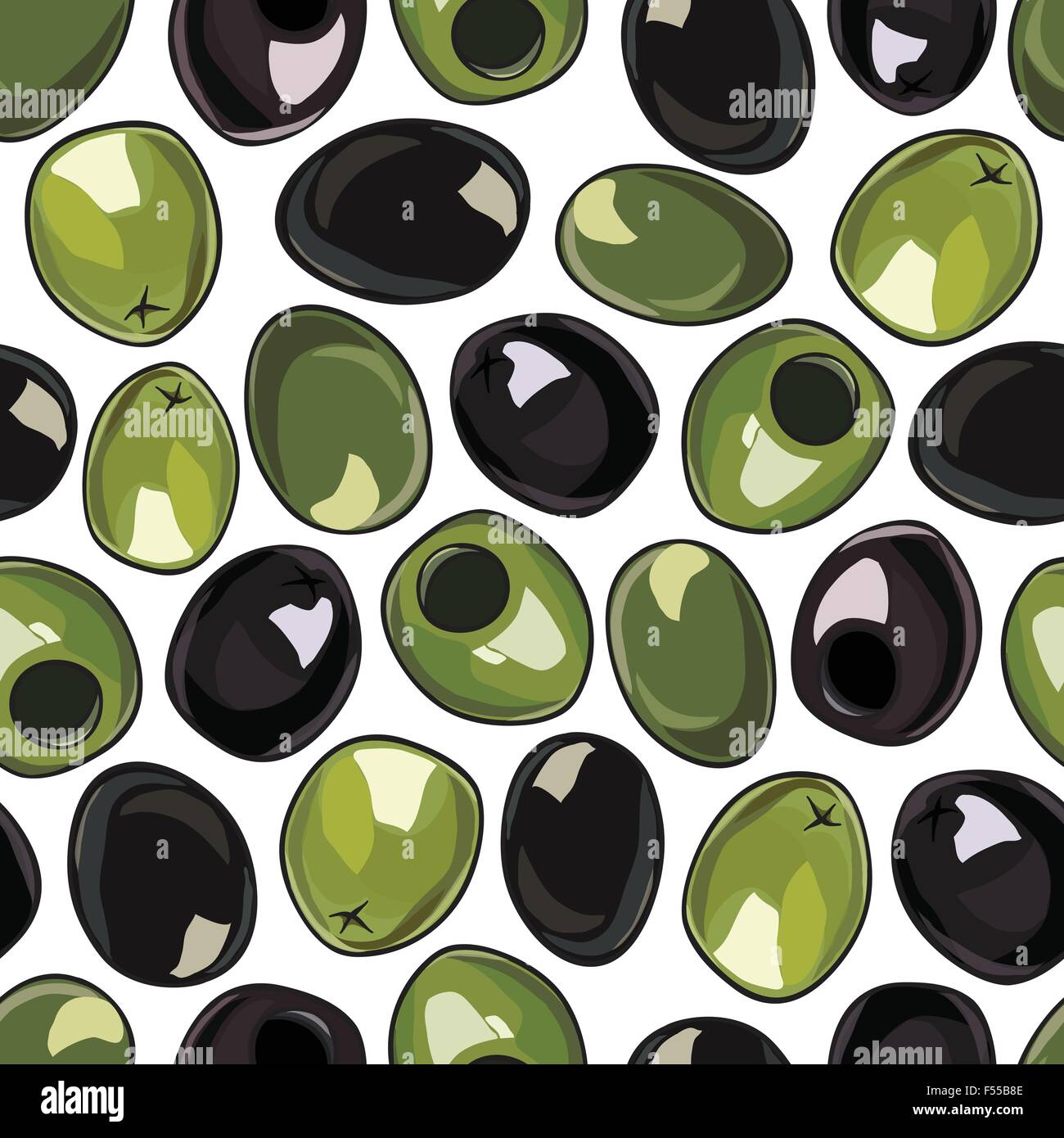 Seamless background with olives Stock Vector Image & Art - Alamy