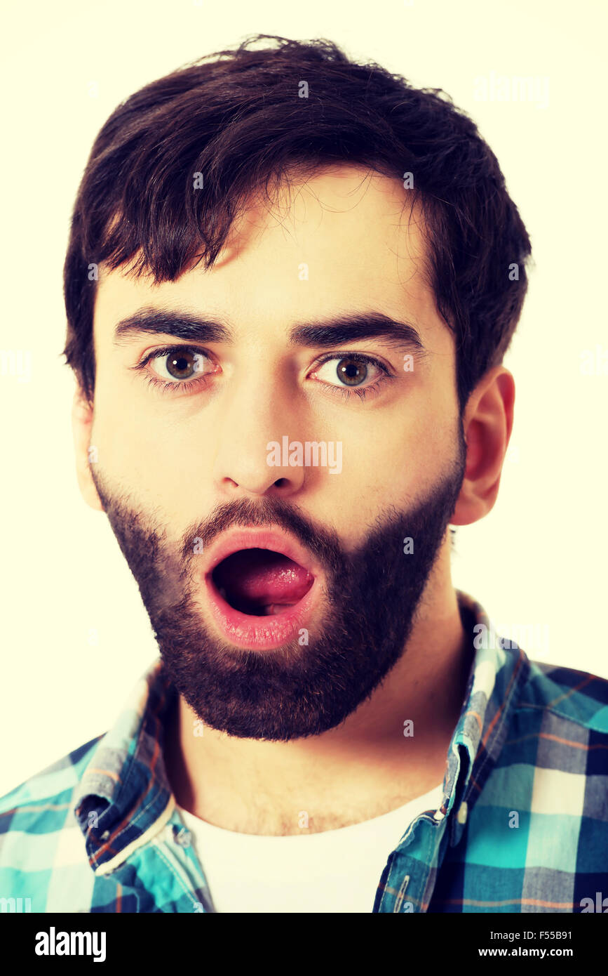 Mouth open shock shocked hi-res stock photography and images - Alamy