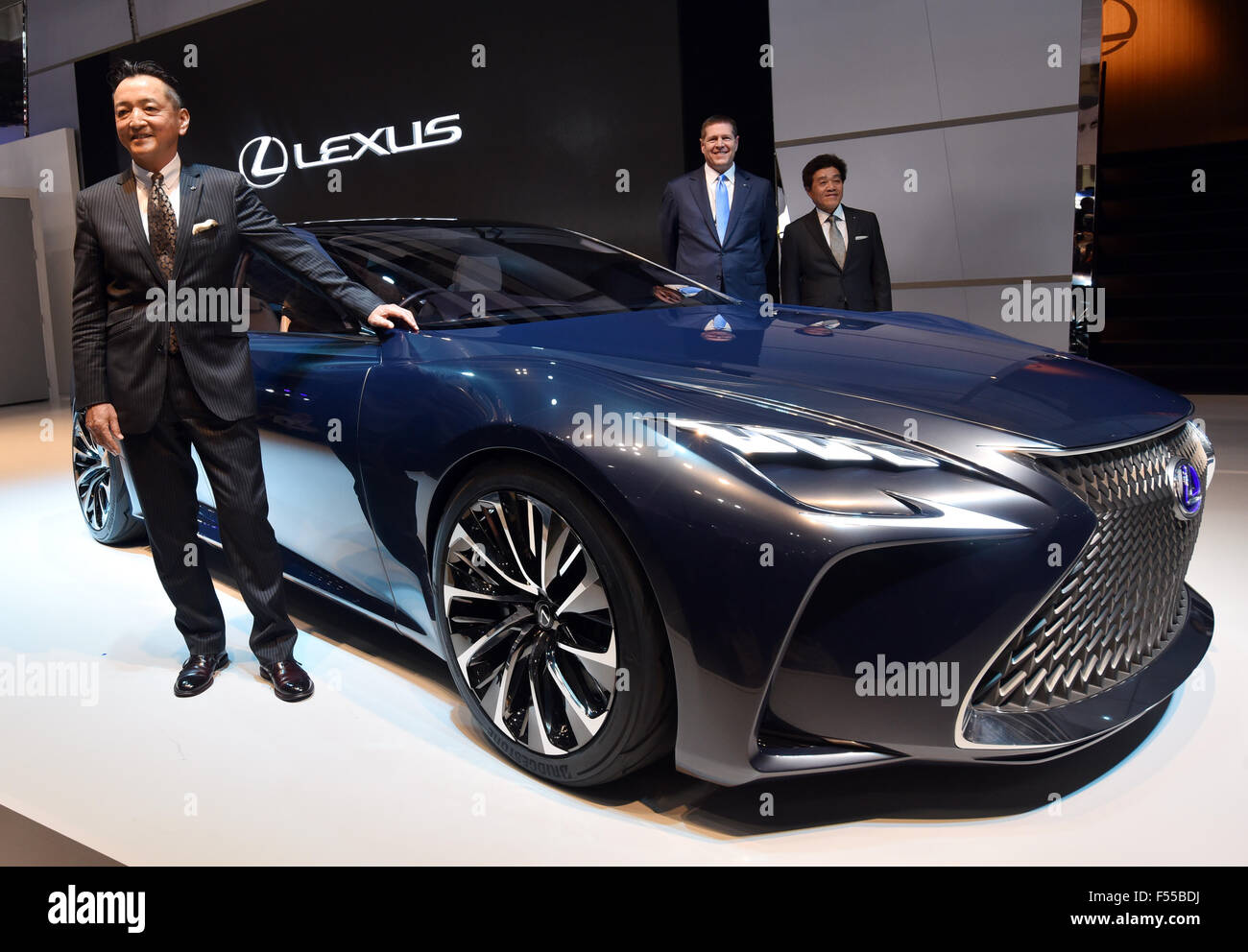 Tokyo, Japan. 28th Oct, 2015. President Tokuo Fukuichi of Lexus ...