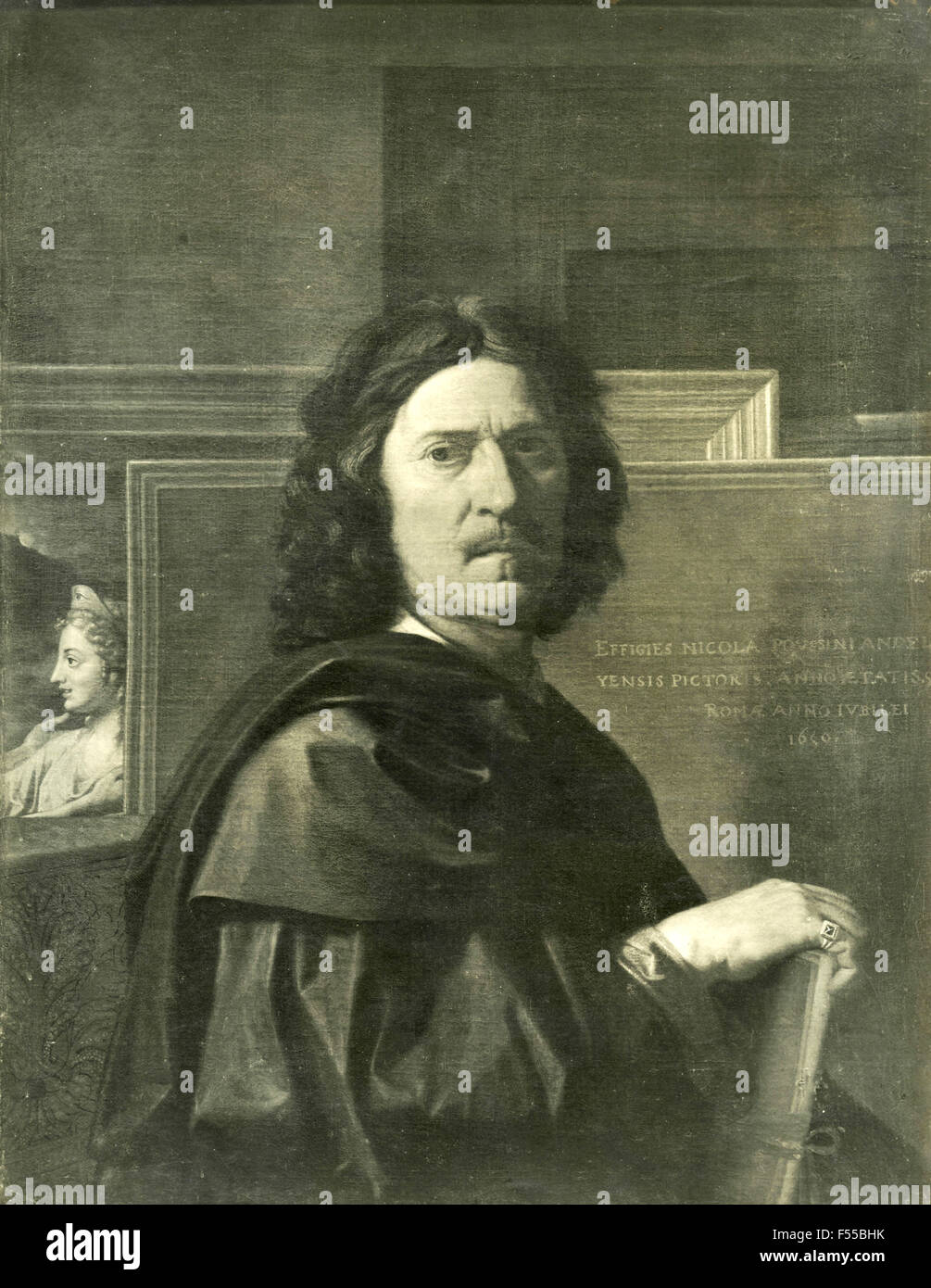 National Museum of the Louvre, Paris: Portrait of the artist, painting ...