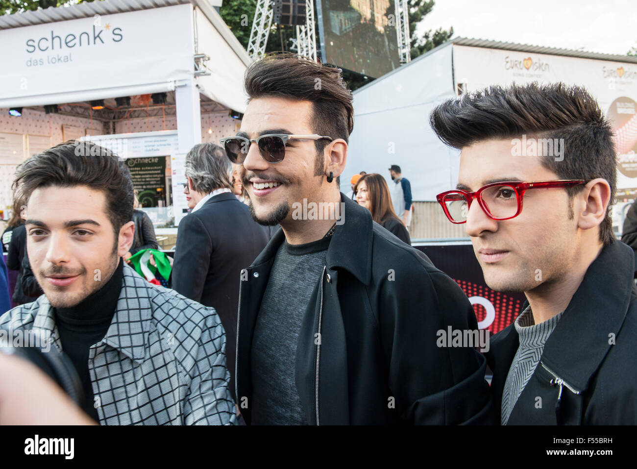 Vienna, Austria. Sunday, 17th May 2015. Il Volo (Italy) at the Red ...