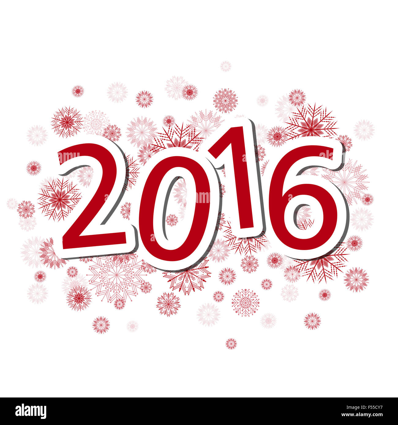 Vector Illustration of a Happy New Year Text Design Stock Photo - Alamy