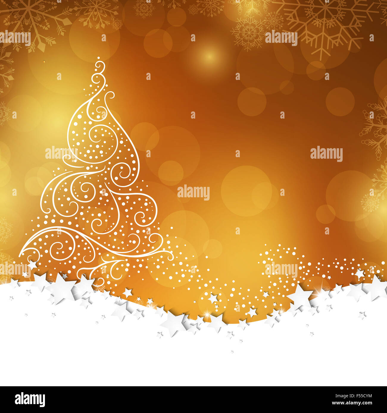 Stylized Christmas Tree Stock Photo - Alamy