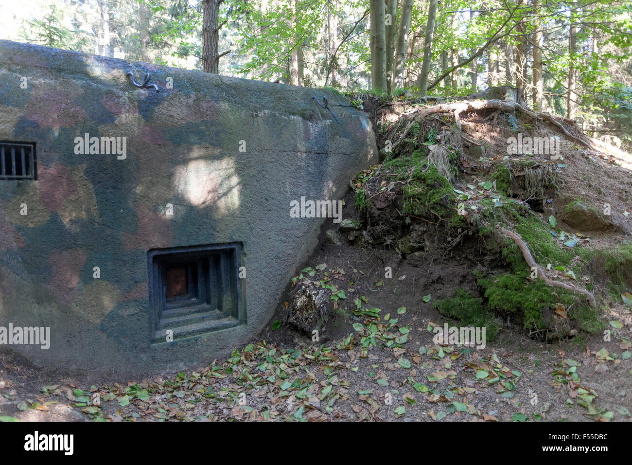 Czechoslovak pre-war defensive fortifications built on the border ...