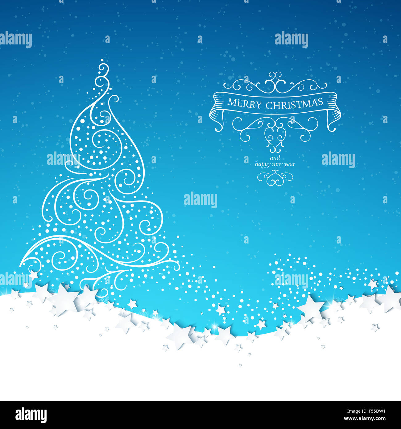 Stylized Christmas Tree Stock Photo - Alamy