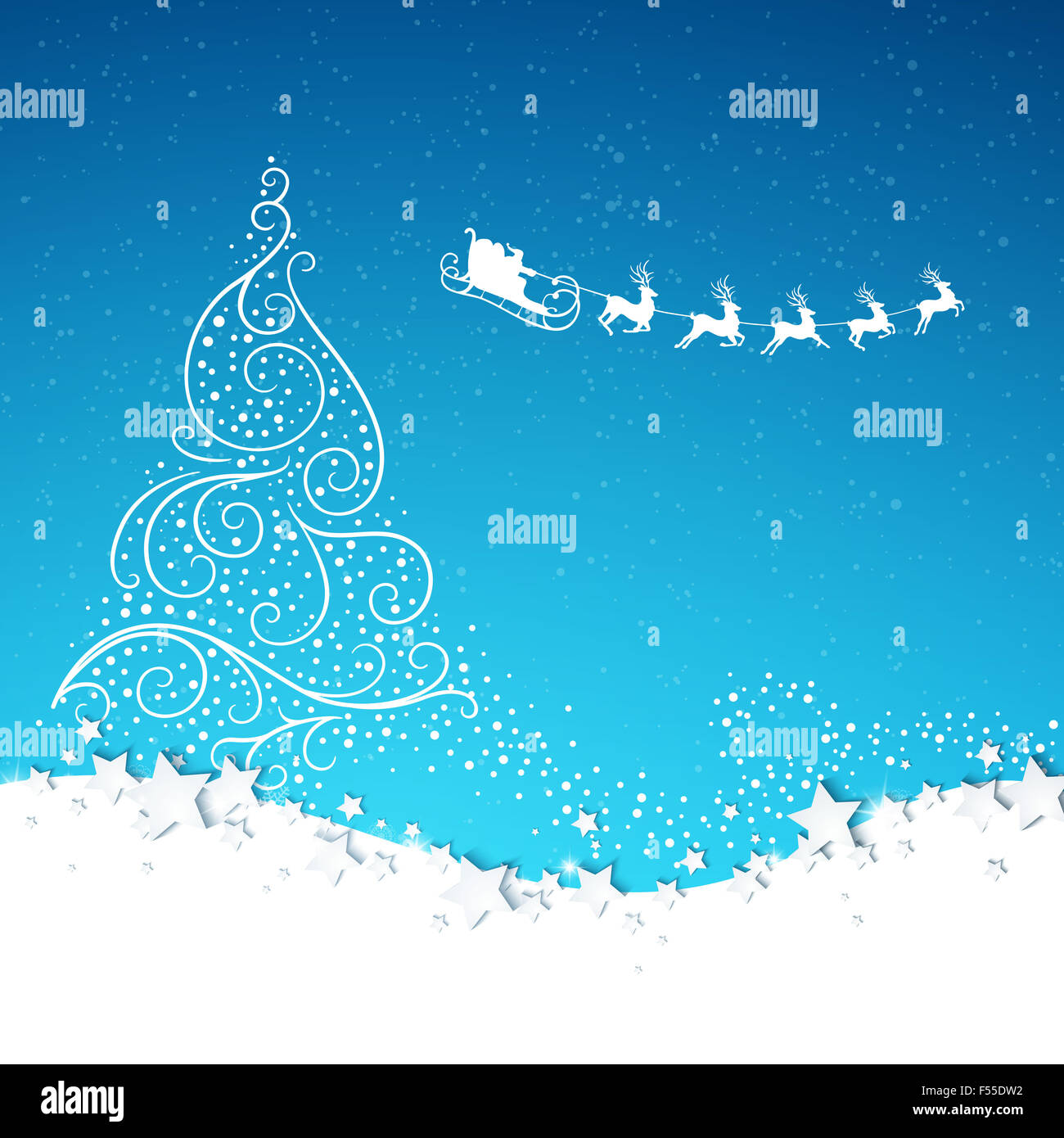 Stylized Christmas Tree Stock Photo - Alamy