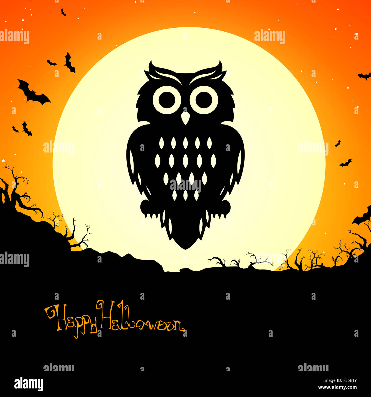 Illustration of an Abstract Halloween Design Stock Photo - Alamy