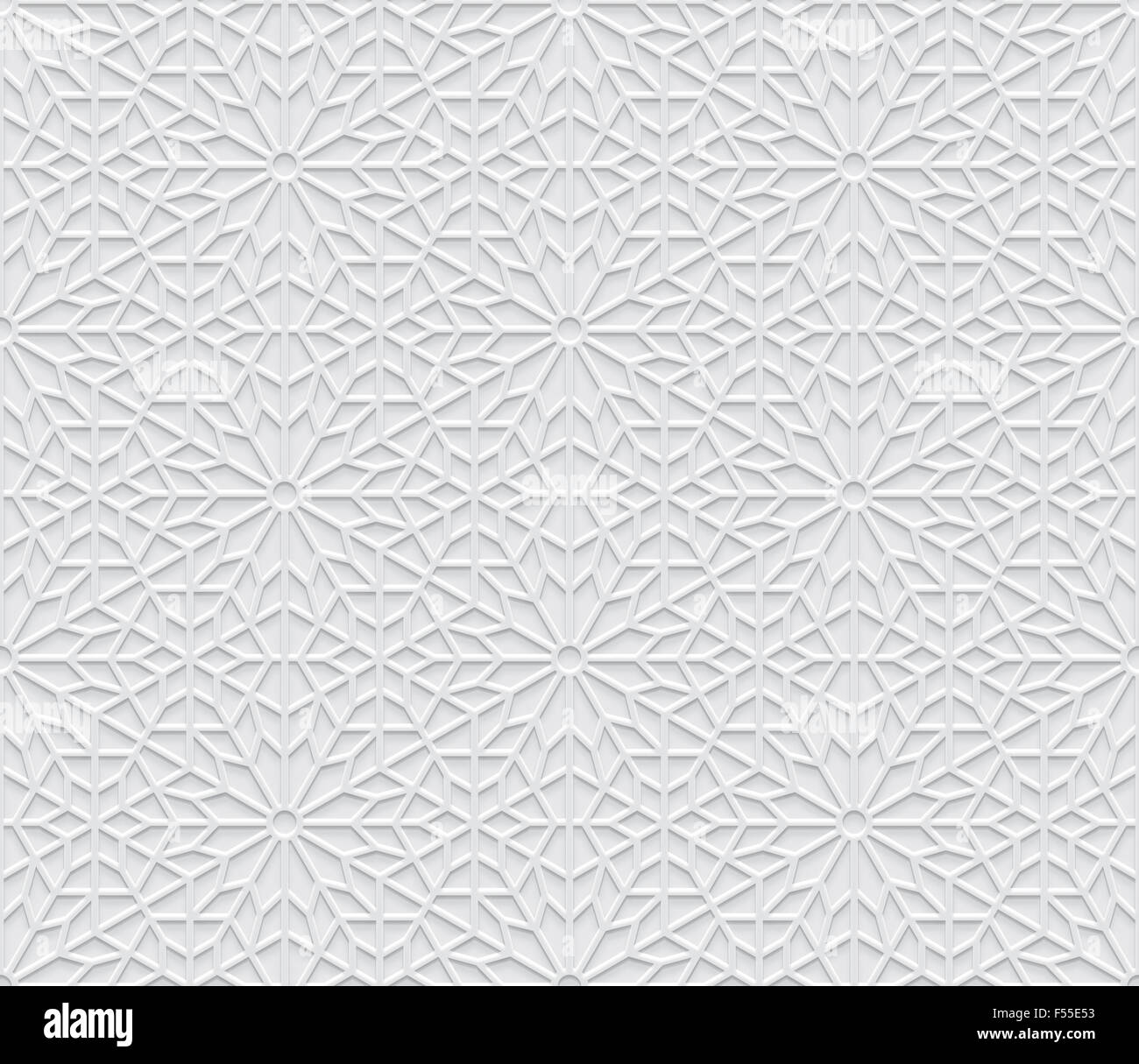 Grey light geometric pattern in arabic style, soft emboss background ...
