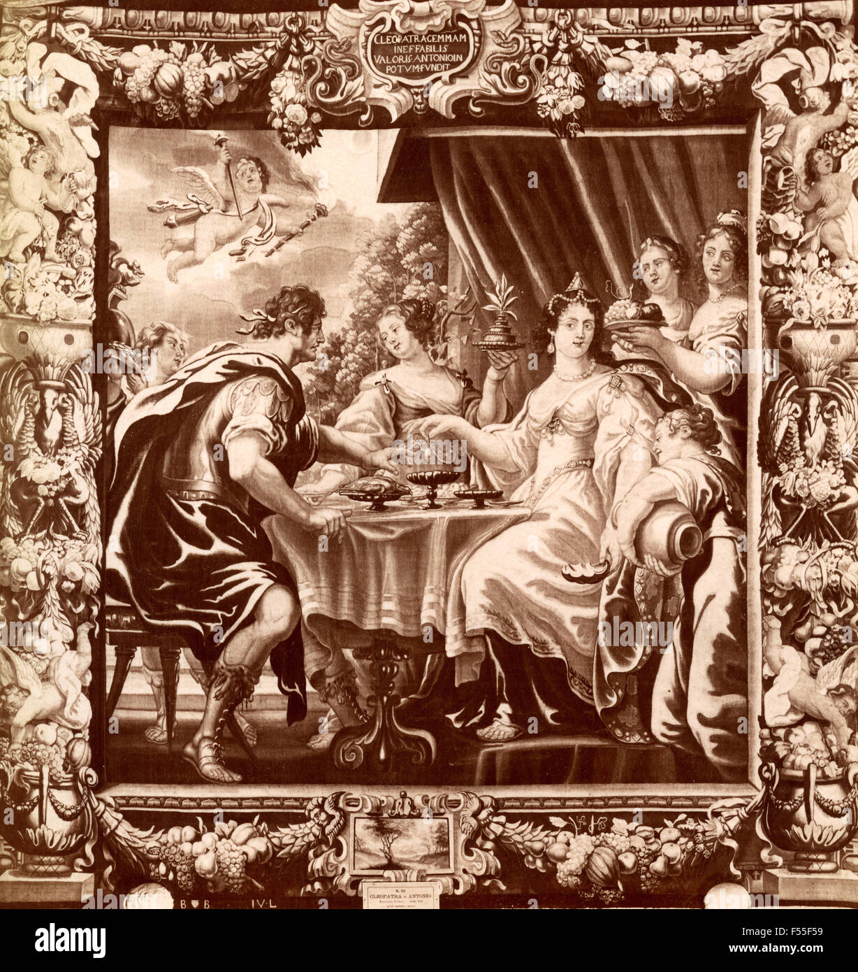 Tapestry Gallery, Florence: Cleopatra and Antony at the table, Flemish ...