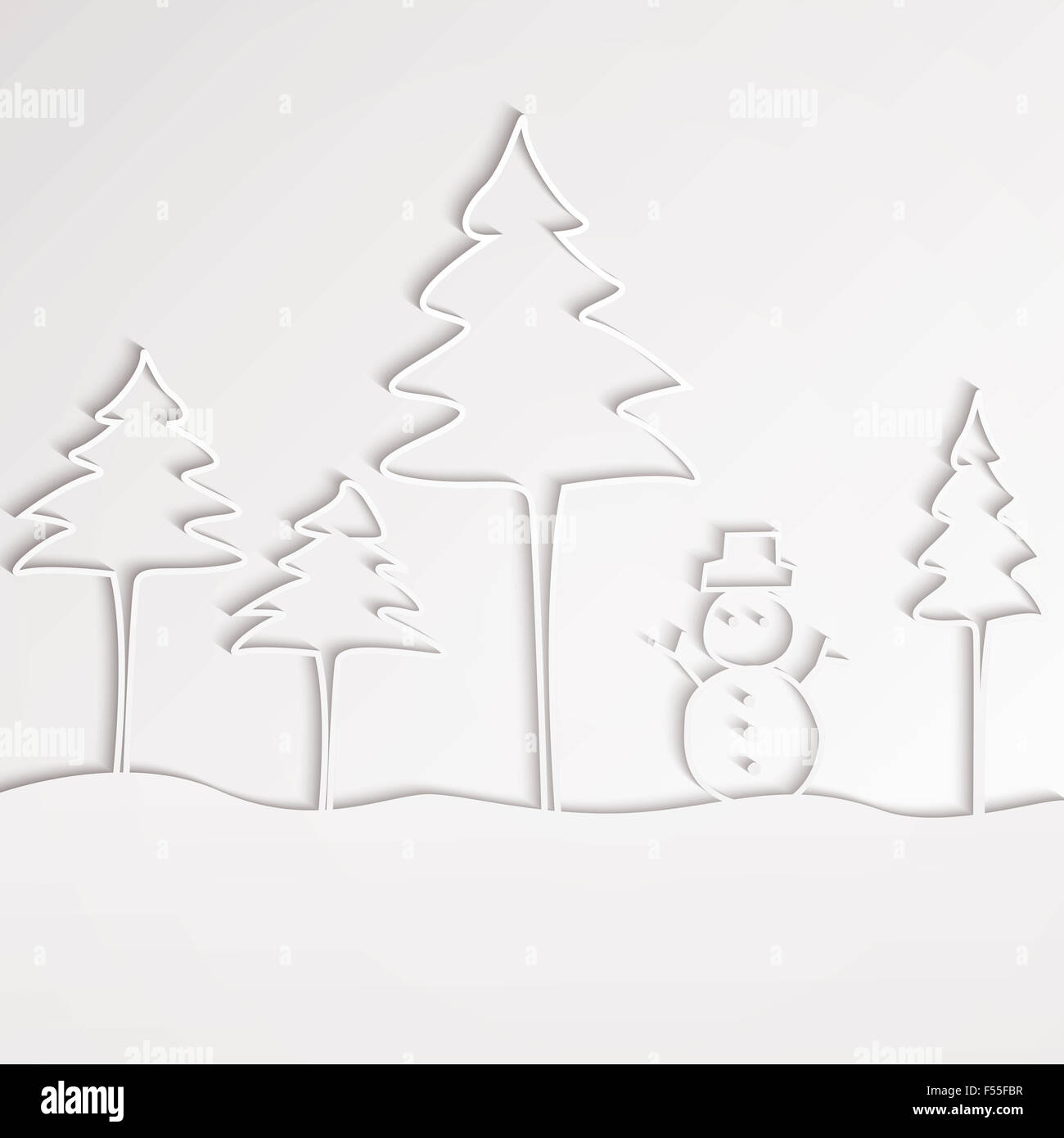 Stylized Christmas Tree Stock Photo - Alamy