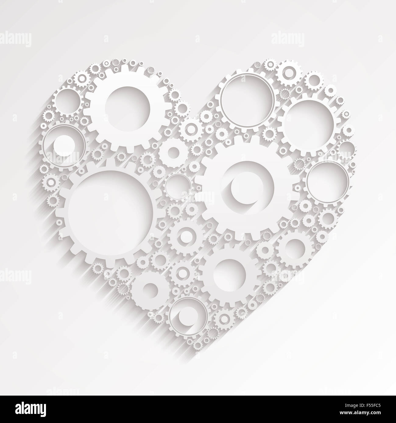 Vector Illustration of Abstract Cog Wheels Stock Photo - Alamy