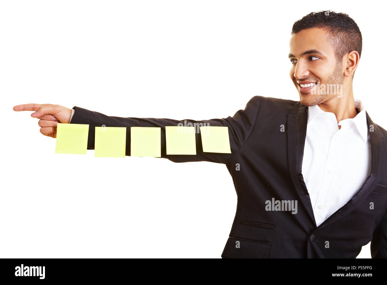 Empty sticky notes on arm hi-res stock photography and images - Alamy