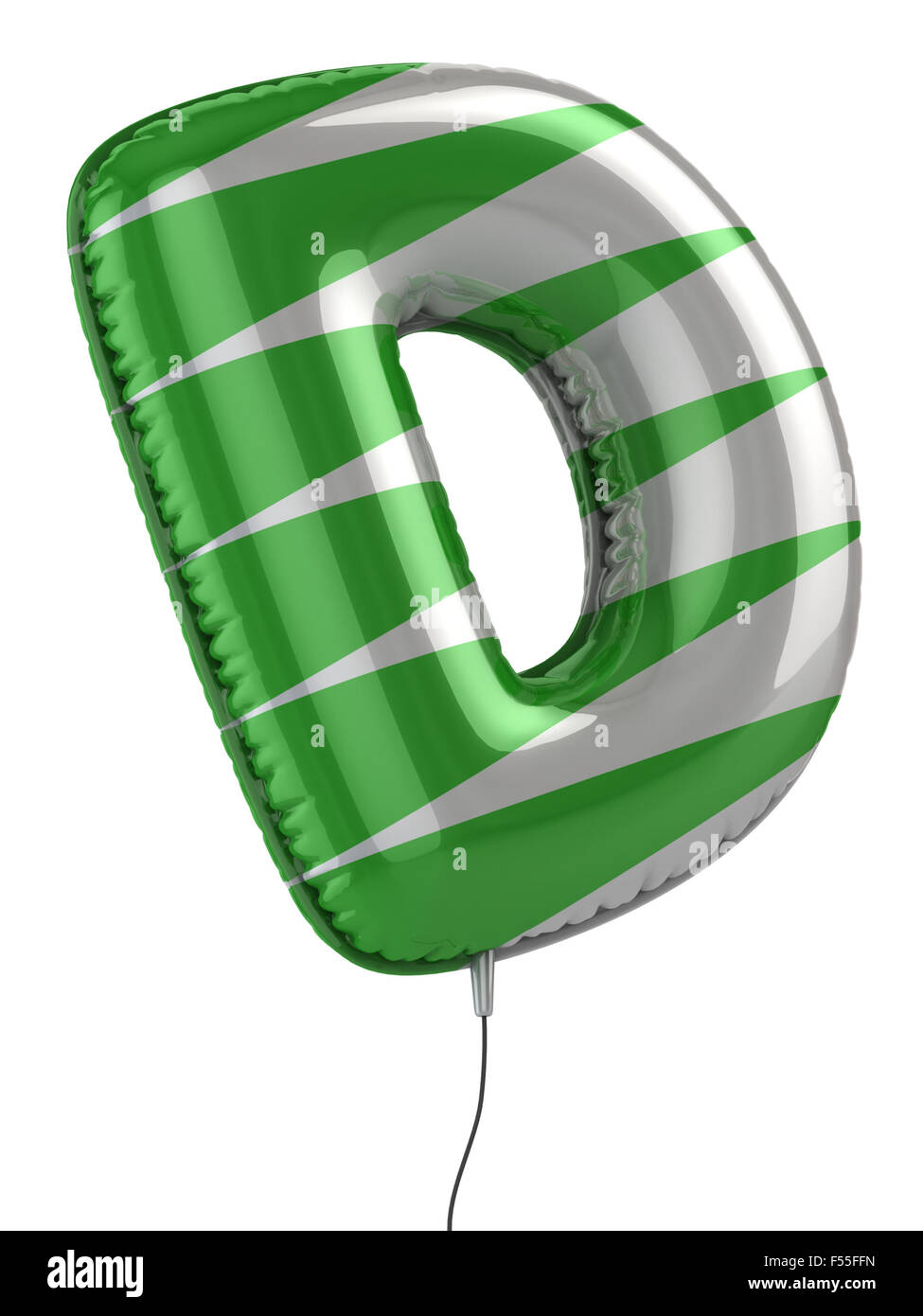 letter d balloon 3d illustration Stock Photo - Alamy