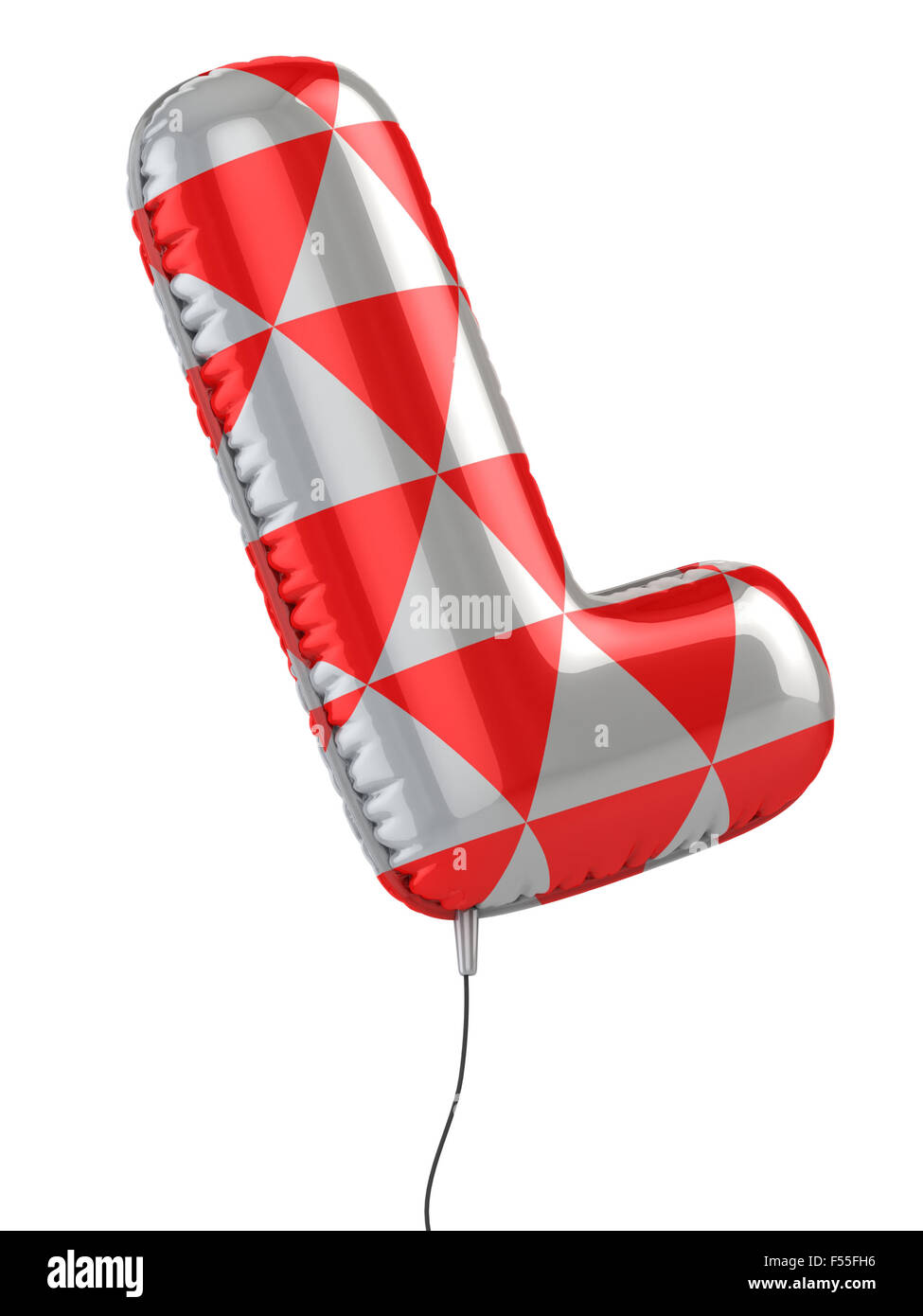 letter L balloon 3d illustration Stock Photo - Alamy