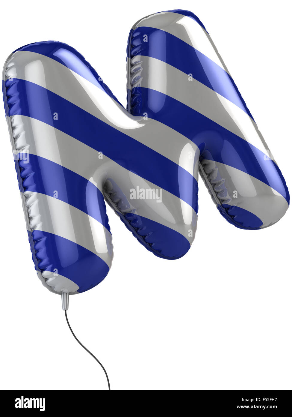 letter M balloon 3d illustration Stock Photo - Alamy