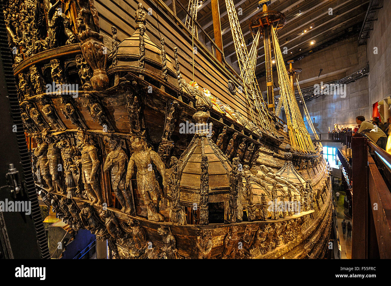 Sweden Stockholm Vasamuseet Museum The royal Vasa sailing vessel Stock ...
