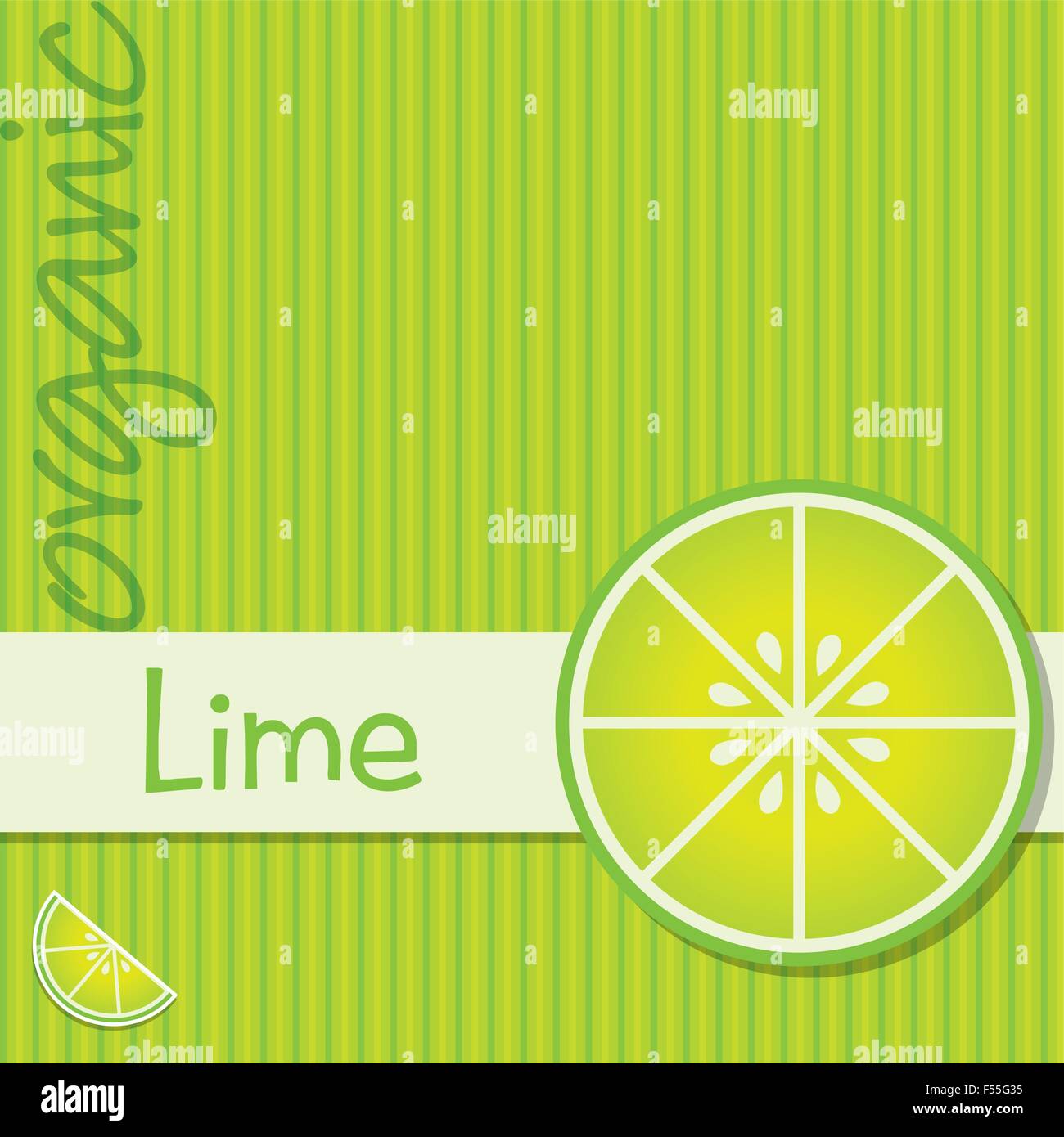 Bright organic lime card in vector format Stock Vector Image & Art - Alamy