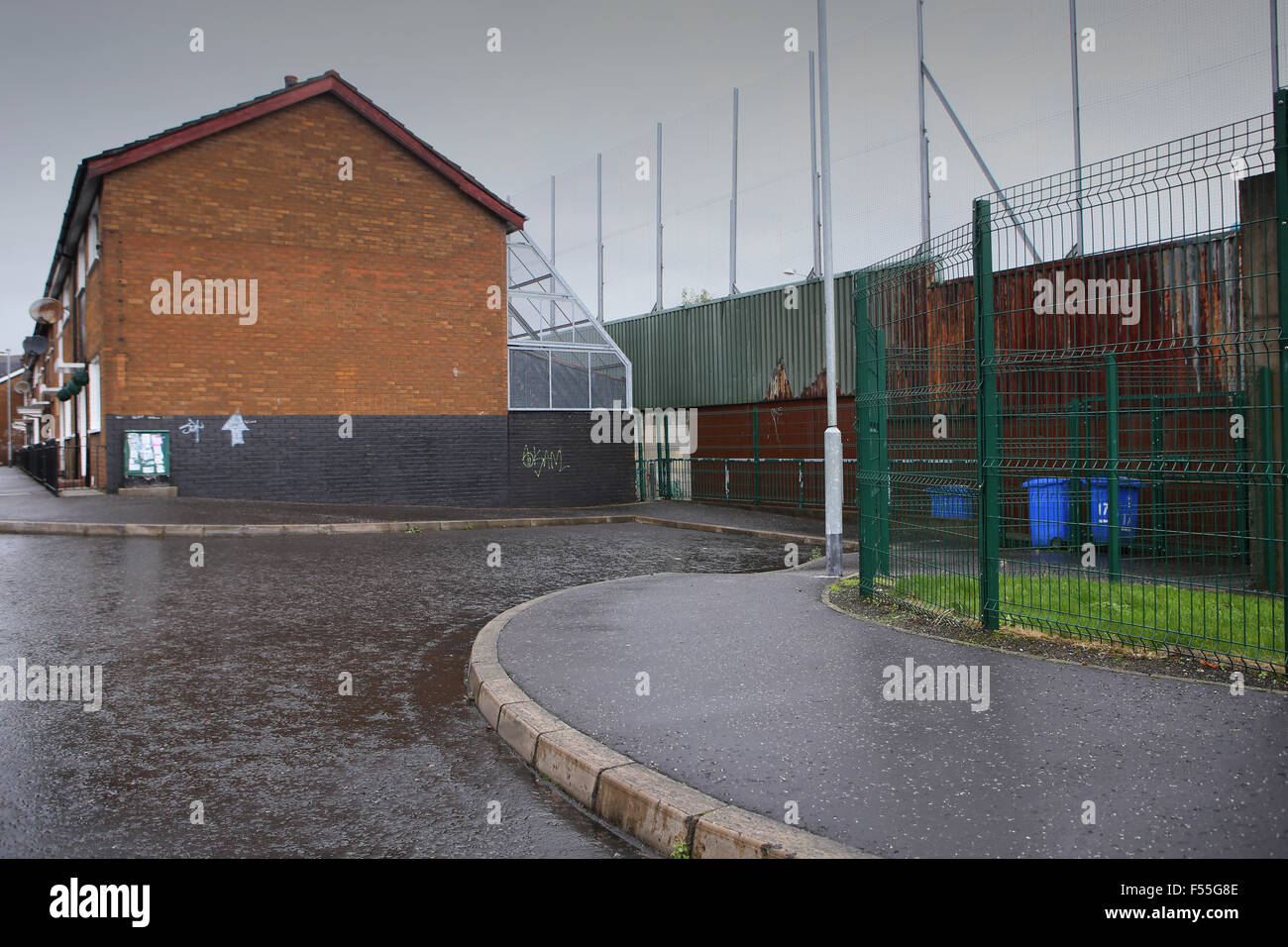 Belfast,Northern Ireland: The republican area of Bombay street is ...