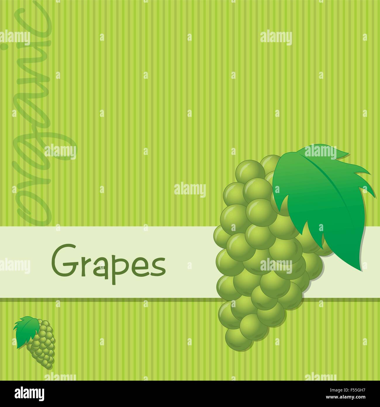 Bright organic grape card in vector format Stock Vector Image & Art - Alamy