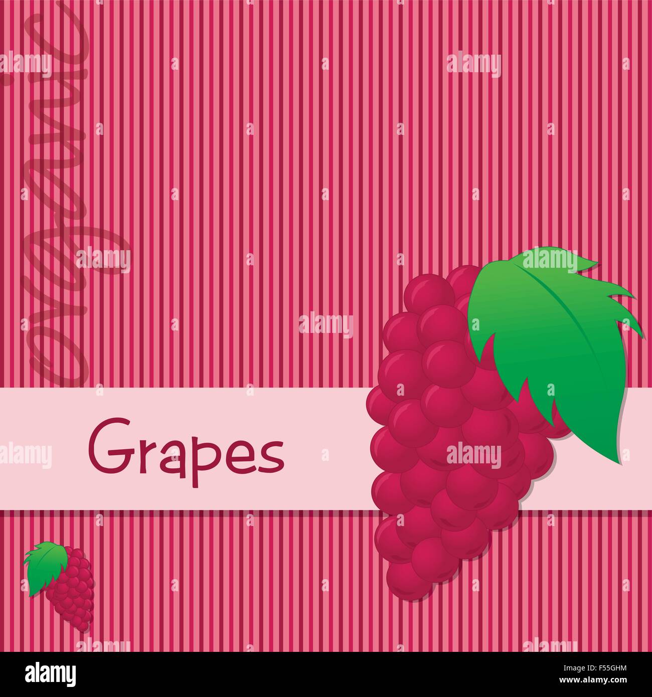 Bright organic grape card in vector format Stock Vector Image & Art - Alamy
