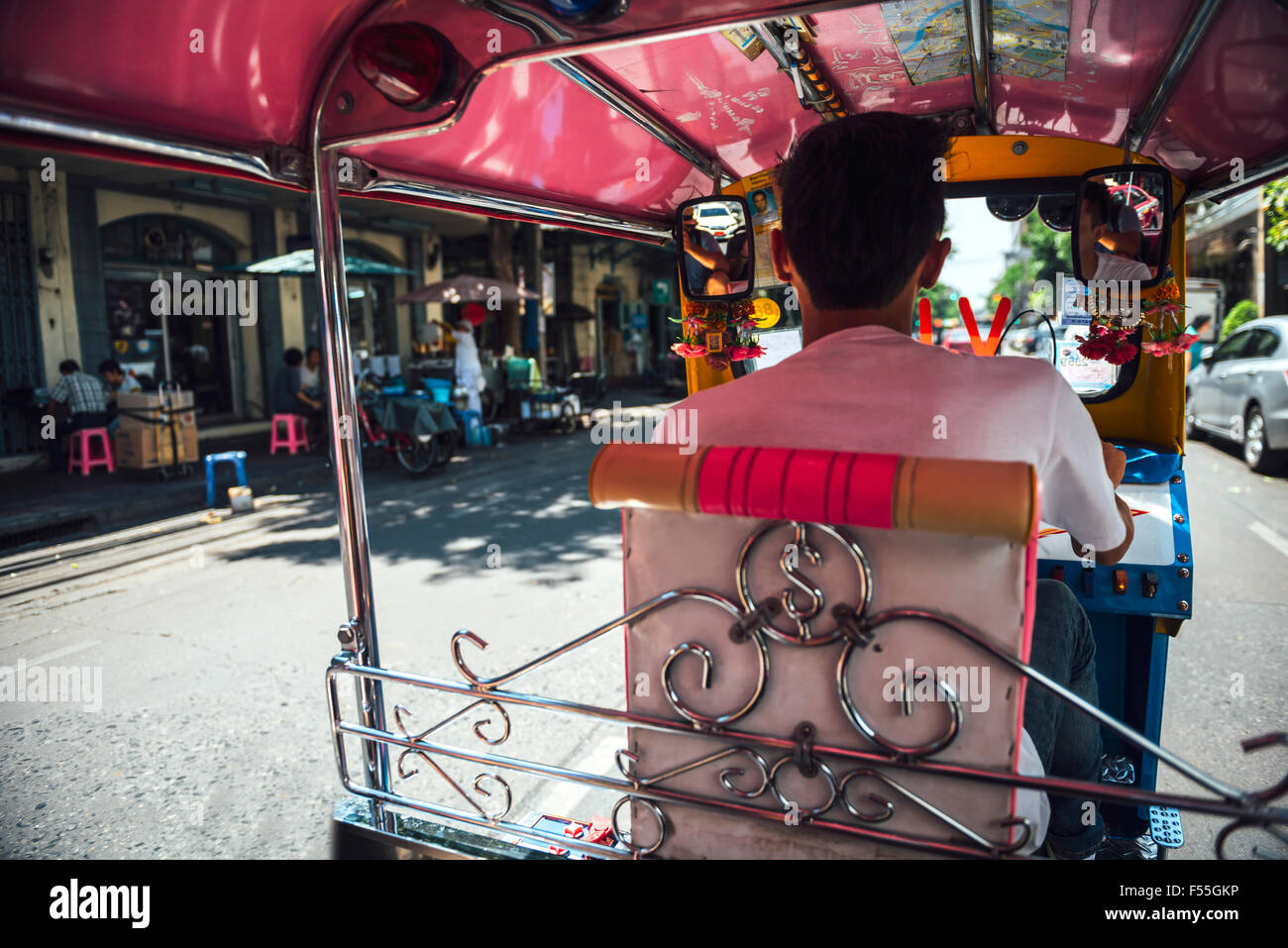 Rear view of tuk tuk driver hi-res stock photography and images - Alamy