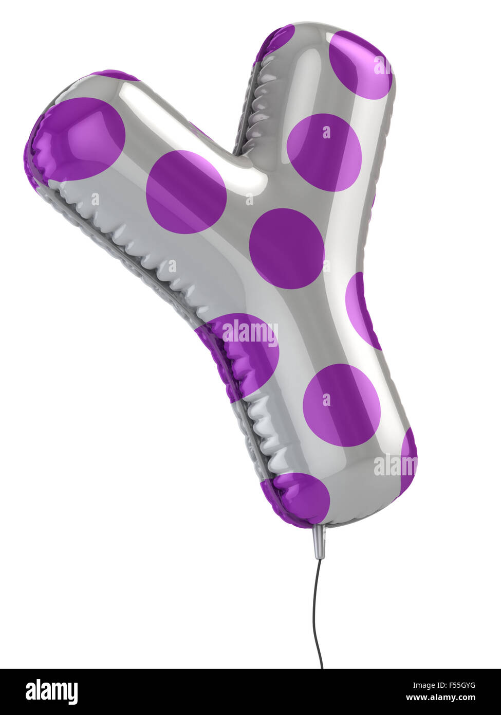 letter Y balloon 3d illustration Stock Photo - Alamy