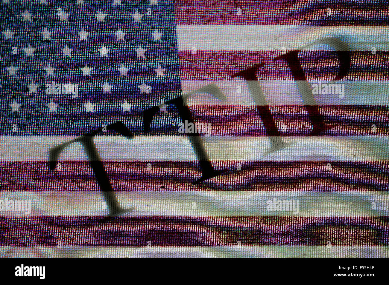 Dresden, Germany. 28th Oct, 2015. ILLUSTRATION - The letters TTIP ...