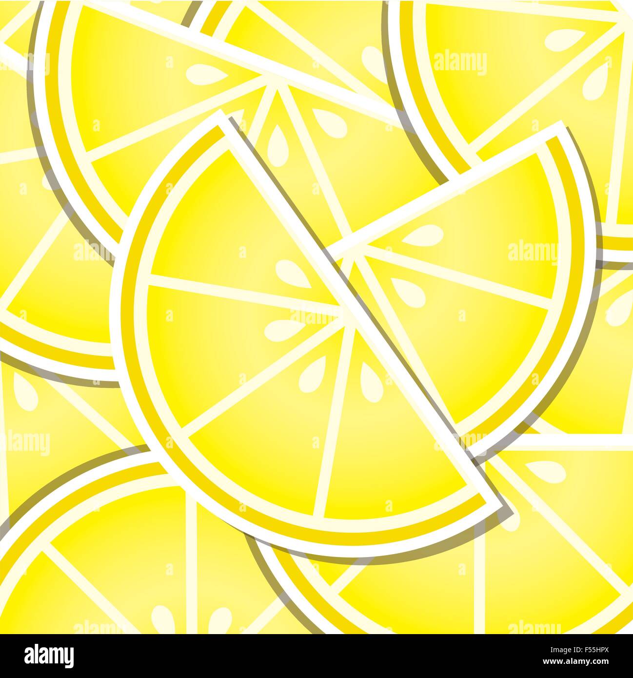 Organic lemon slice background/card in vector format Stock Vector Image & Art - Alamy