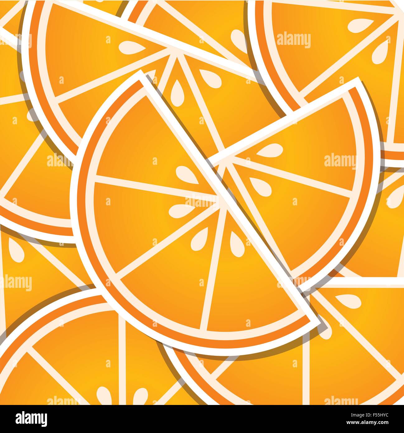 Orange wedge background/card in vector format Stock Vector Image & Art ...
