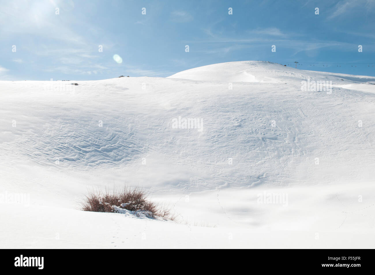 Snow covering Faraya in Kesrwan district Lebanon Middle East Stock ...