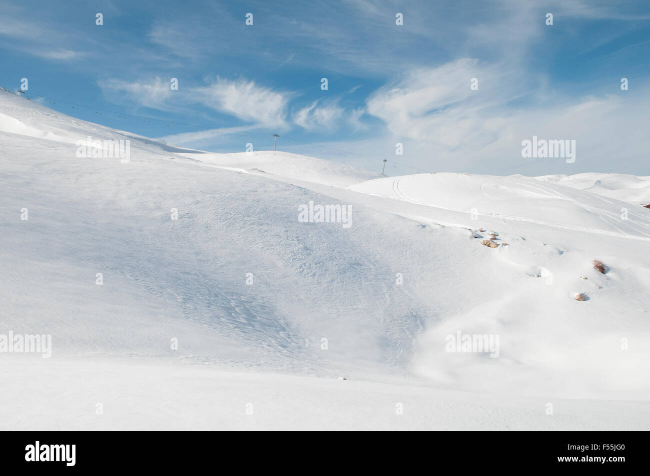 Mountain covered snow lebanon middle hi-res stock photography and ...