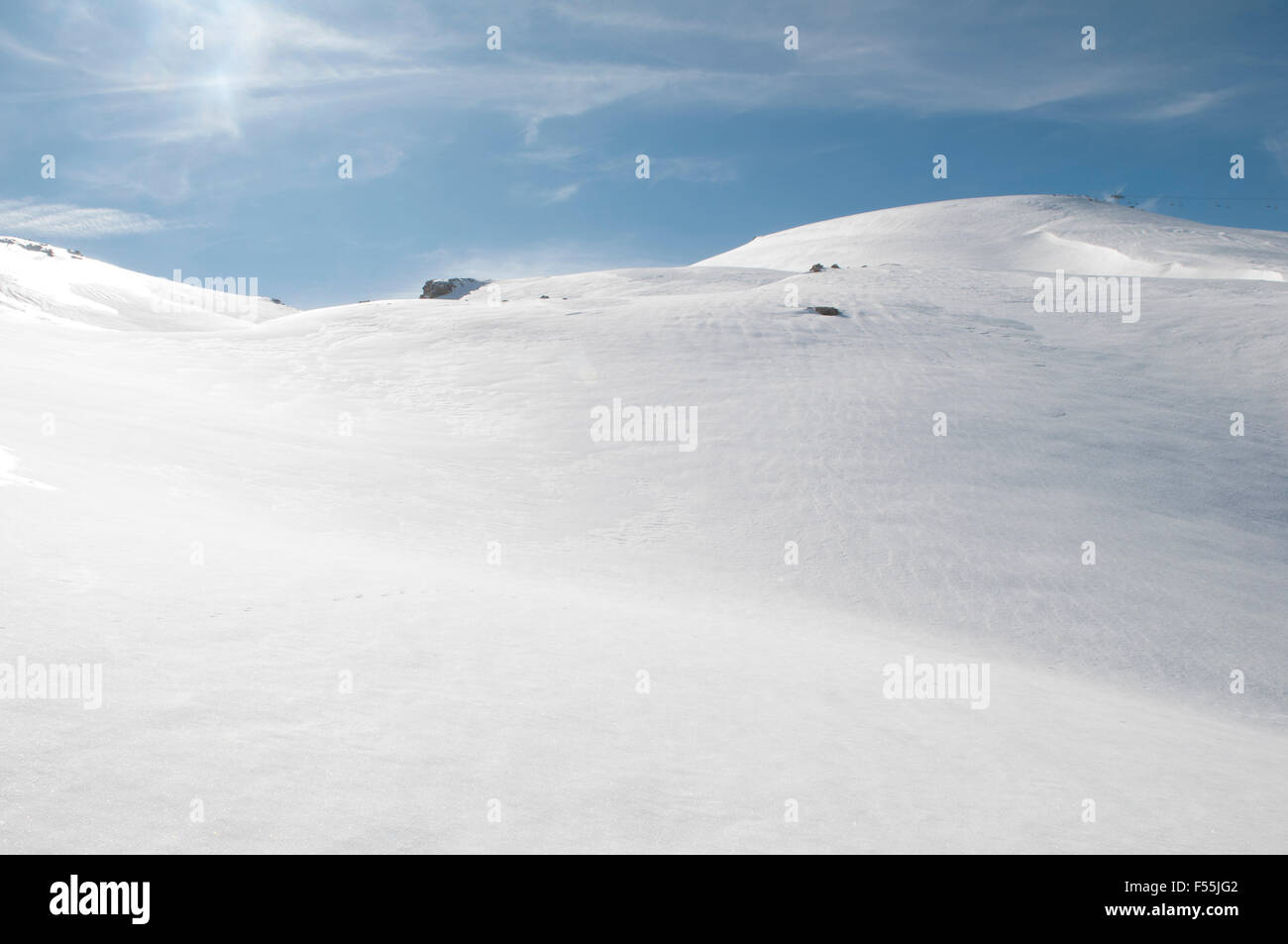Snow covering Faraya in Kesrwan district Lebanon Middle East Stock ...