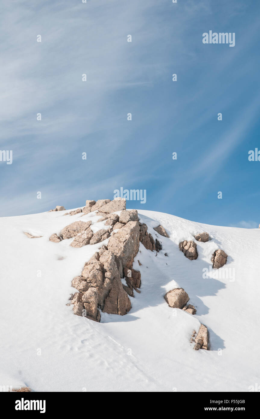 Snow covering Faraya in Kesrwan district Lebanon Middle East Stock ...