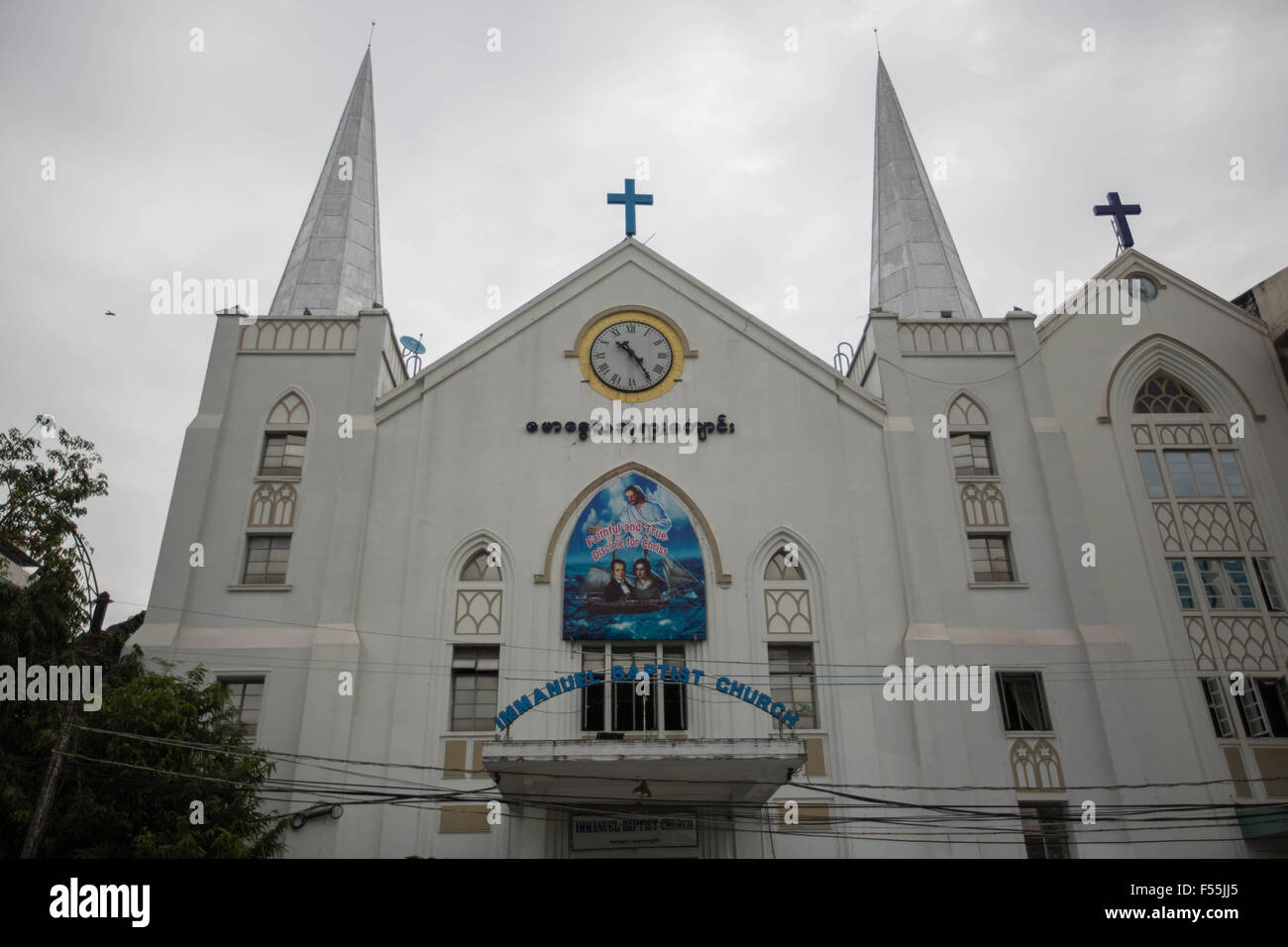 Yangon, Yangon, Myanmar. 26th Oct, 2015. A view of the Immanuel Baptist ...