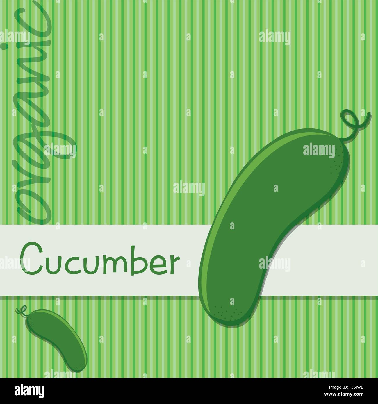 Ripe cucumber vegetable in Stock Vector Images - Alamy