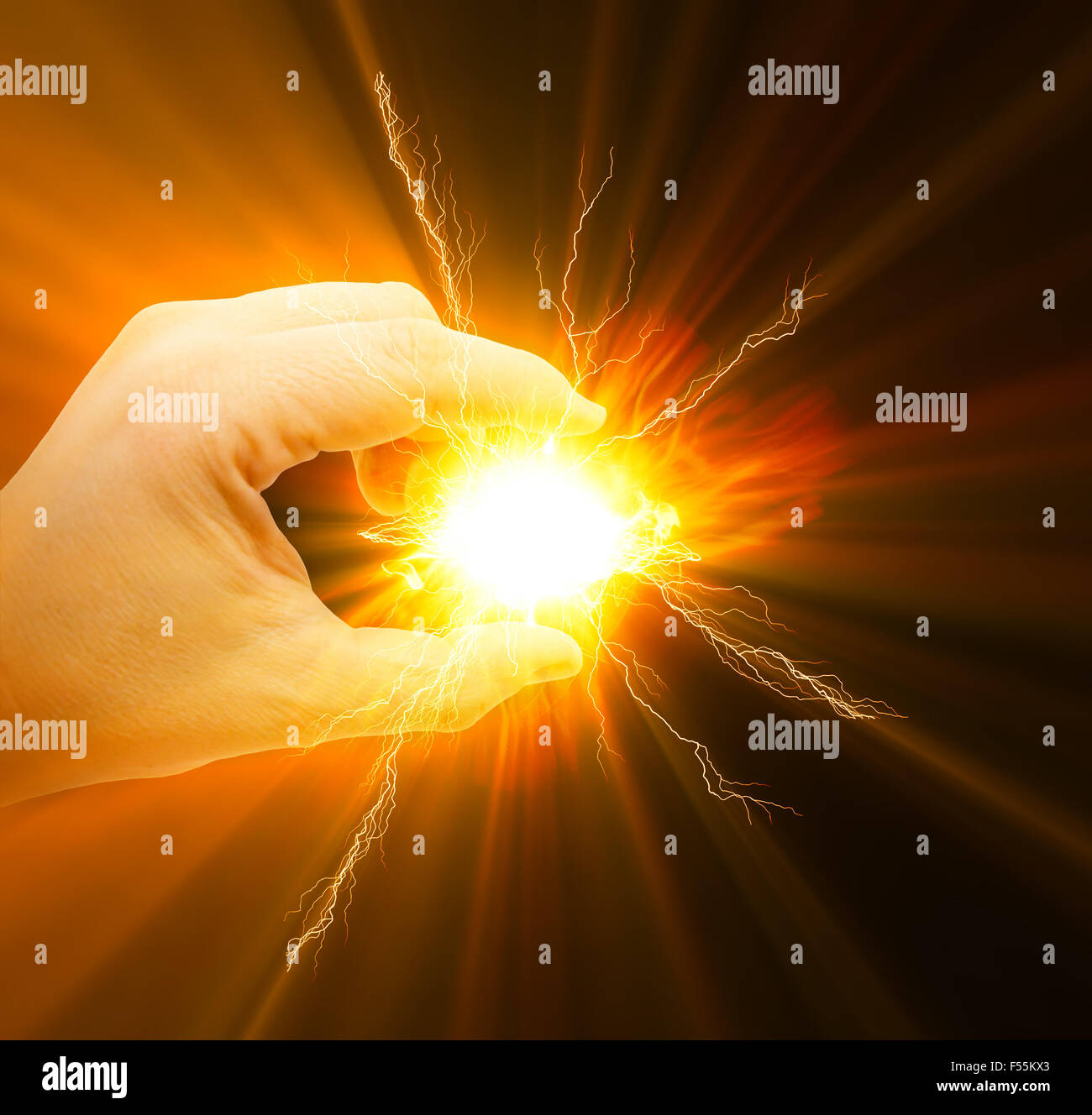 Light man energy hi-res stock photography and images - Alamy