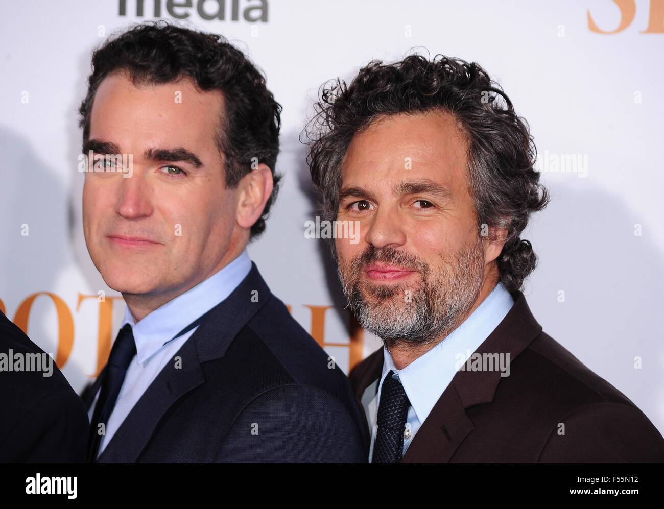 New York, NY, USA. 27th Oct, 2015. Brian d'Arcy James, Mark Ruffalo at ...