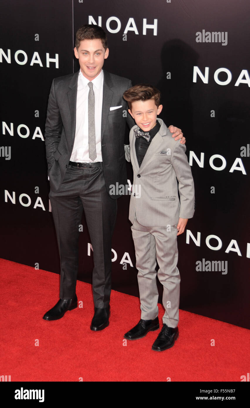 New York City, NY. USA. Logan Lerman and Nolan Cross at the 'Noah' New ...